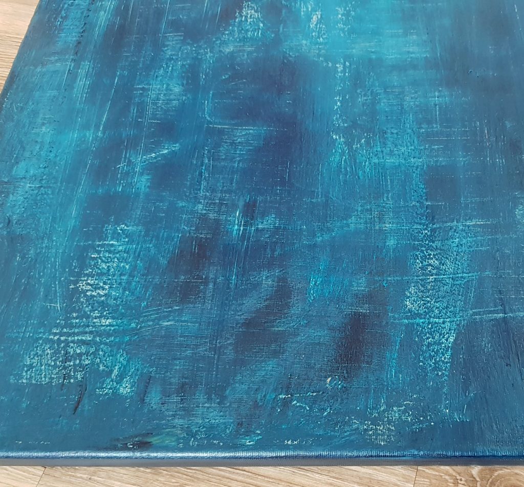Moonless night - XL blue abstract - Ivana Olbricht